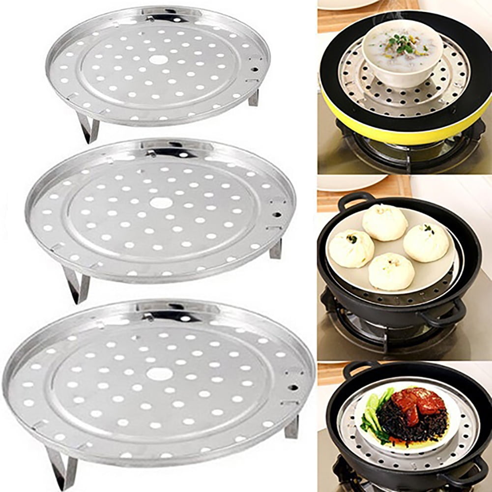 Limei 3-Pack Stainless Steel Steamer Racks, 7.7", 8.5", 9.3" for ...