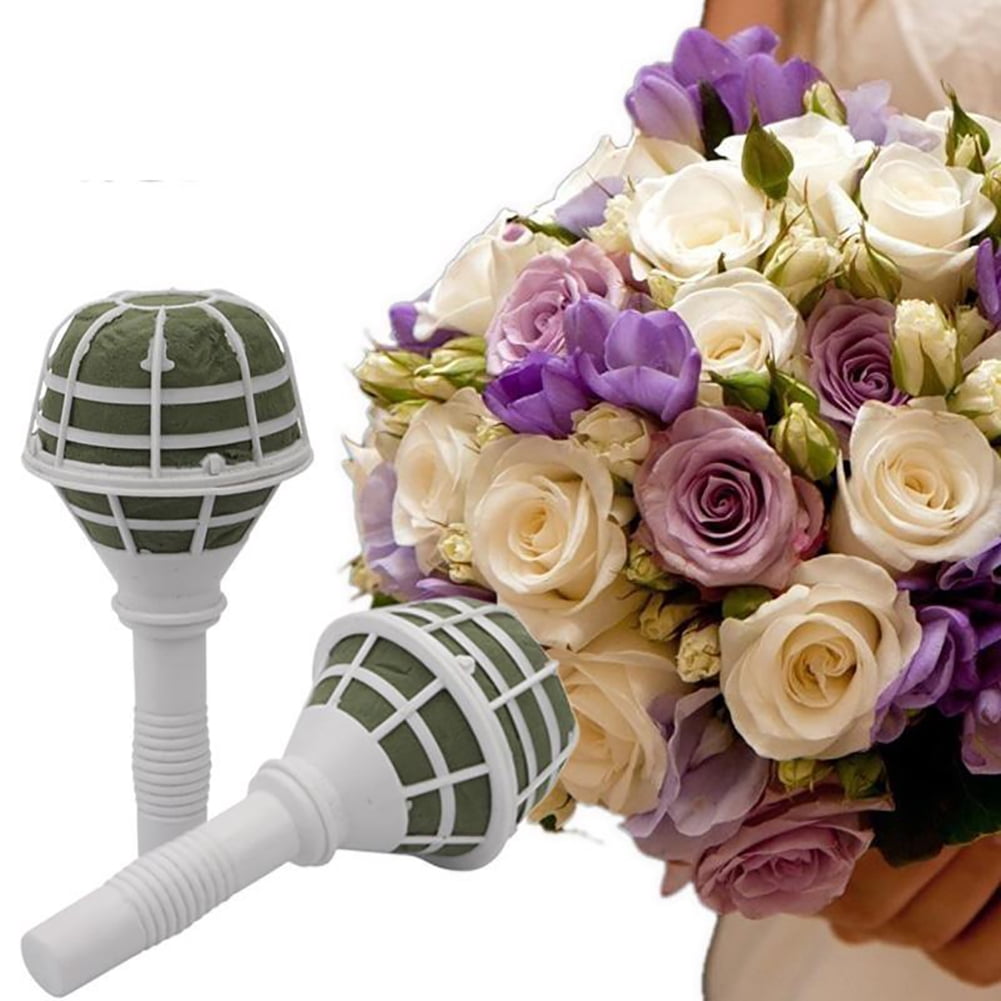 Limei 4 Pack Bride Flower Bouquet Holder Wedding Bridal Bouquet Holder ...