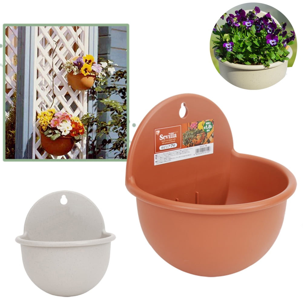 Limei 8.2x8.4Inch Hanging Succulent Planters, Dangling Plastic Pot ...