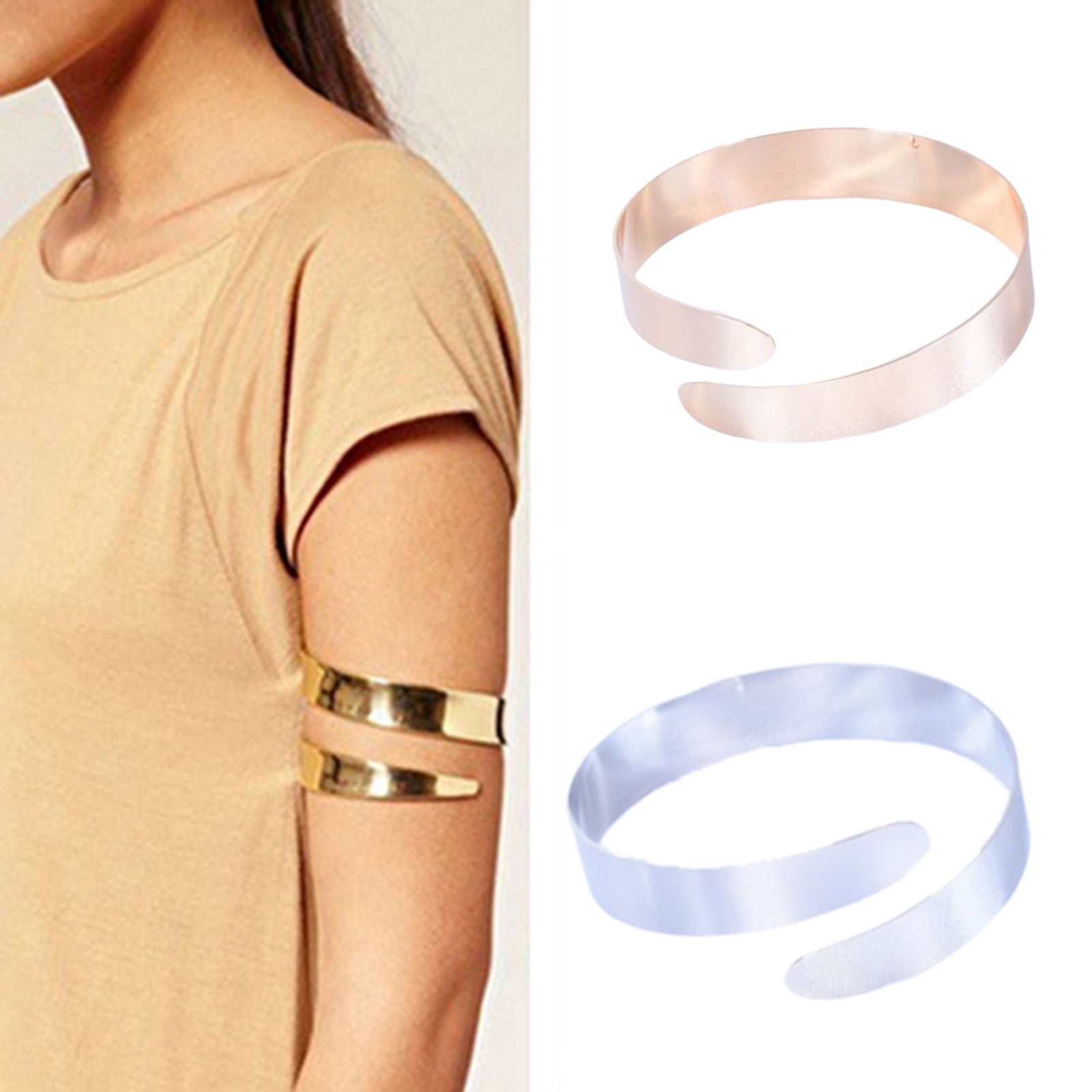 Limei Adjustable Gold Upper Arm Jewelry Cuff Bracelet Armlet Armband ...