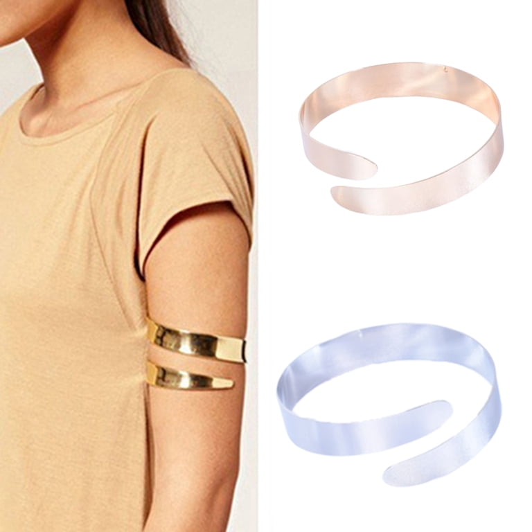 Gold Arm Cuff 4PCS Upper Arm Cuff Bracelets For Women Gold Silver Cuff ...