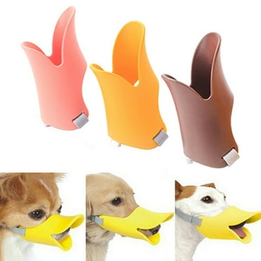 Walbest Dog Muzzles Anti Bite Silicone Duck-Bill Duck Mouth Shape Dog ...