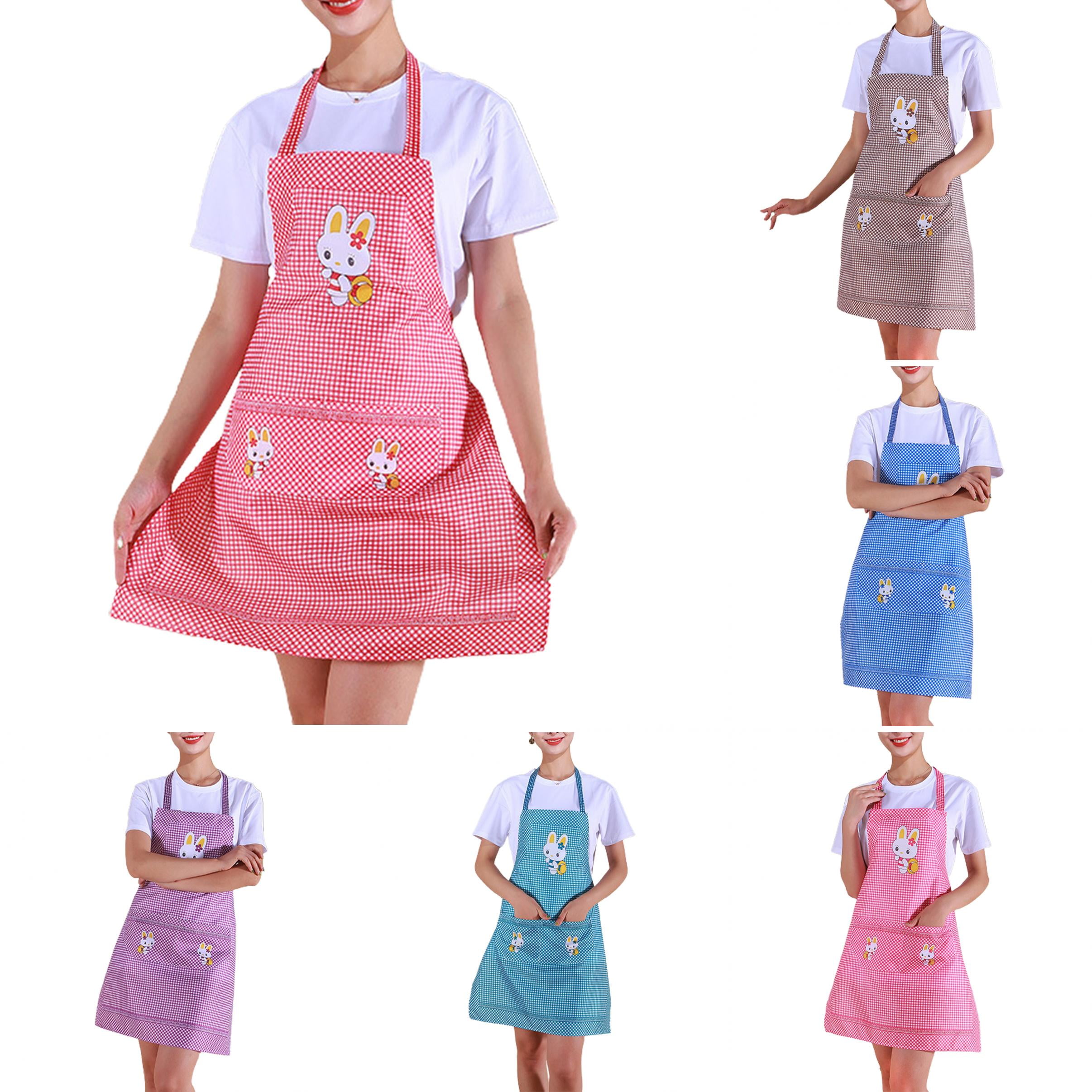 Limei Aprons for Women Men Adjustable Bib Waterproof Kitchen Chef Cute ...