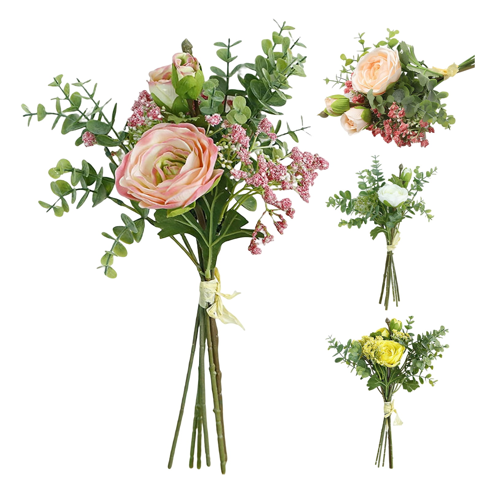 Limei Artificial Bouquet Decorative DIY Simulation Lotus Gypsophila ...