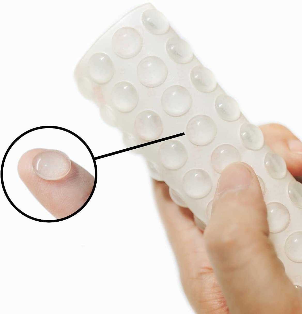 Limei Cabinet Door Bumpers, 100 Pcs Self Adhesive Clear Cupboard Door ...
