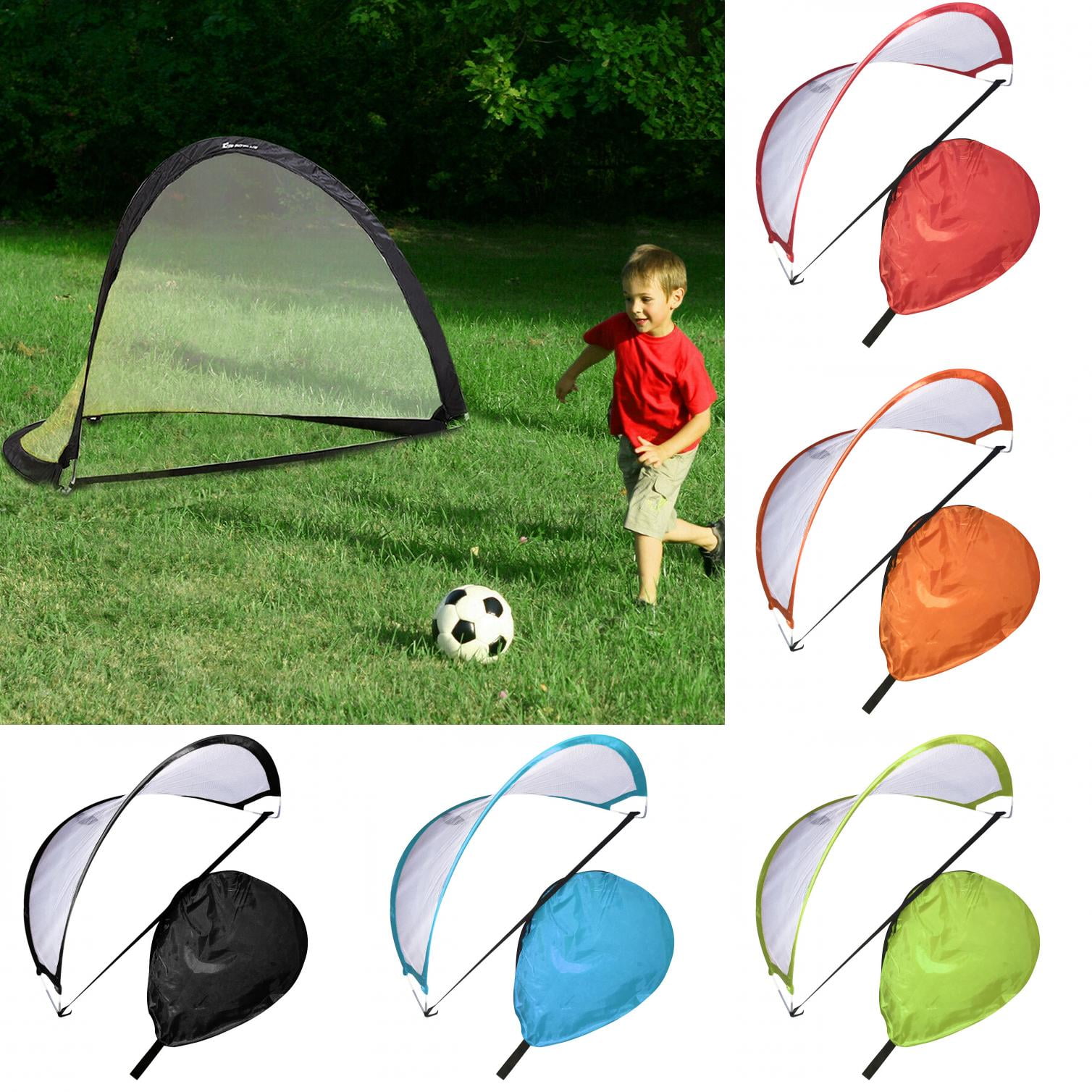 Limei Collapsible Soccer Goal with Travel Bag Ultra Portable 32 3" x 18 ...
