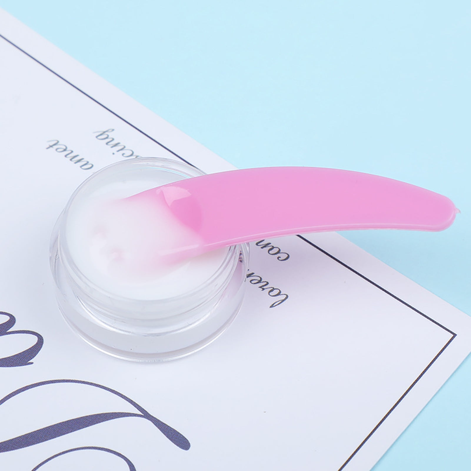 Limei Cute Facial Cream Spatulas Curve Shape for Sampling Mini ...