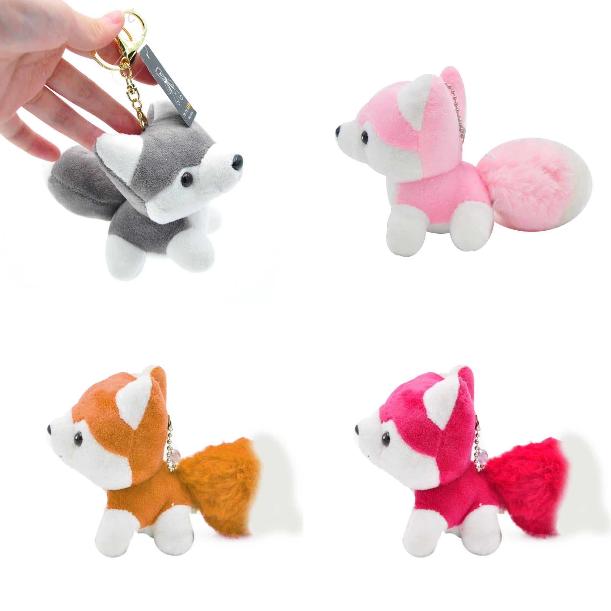 Limei Cute Stuffed Husky Dog Anime Plush Key Chain, Fashion Accessory ...