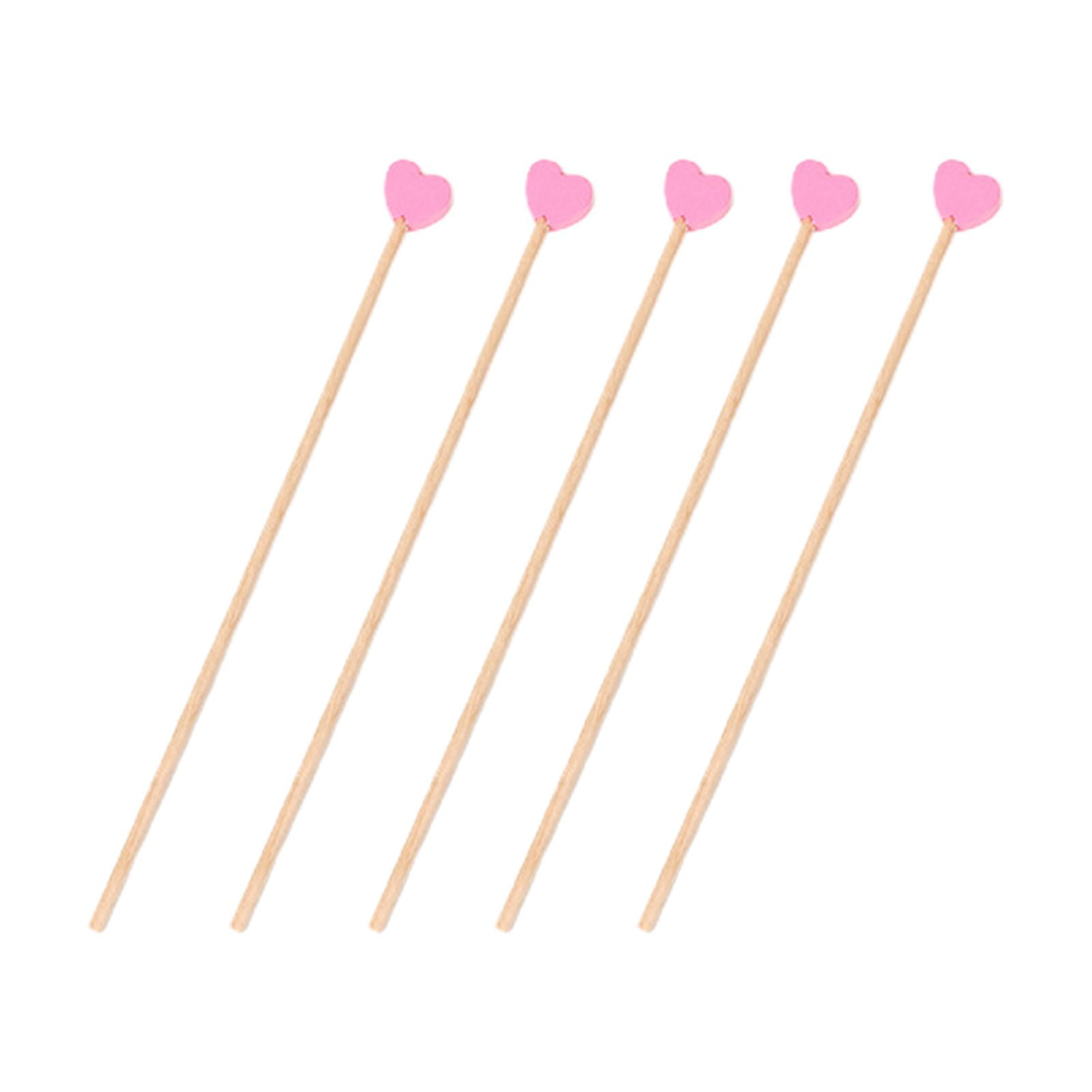 Limei Drink Stirring Stick Safe 100Pcs Heart Shape Safe Drink Mixing ...