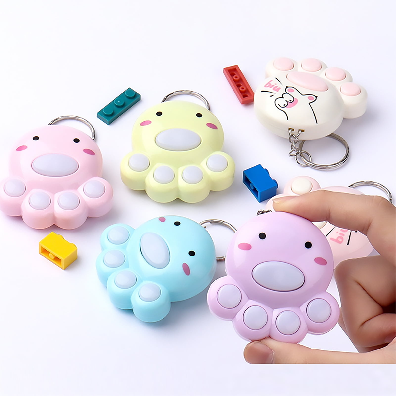 Limei Fidget Toys Stress Relief Hand Toys, Mini Cat Paw Push Fidget Toy ...