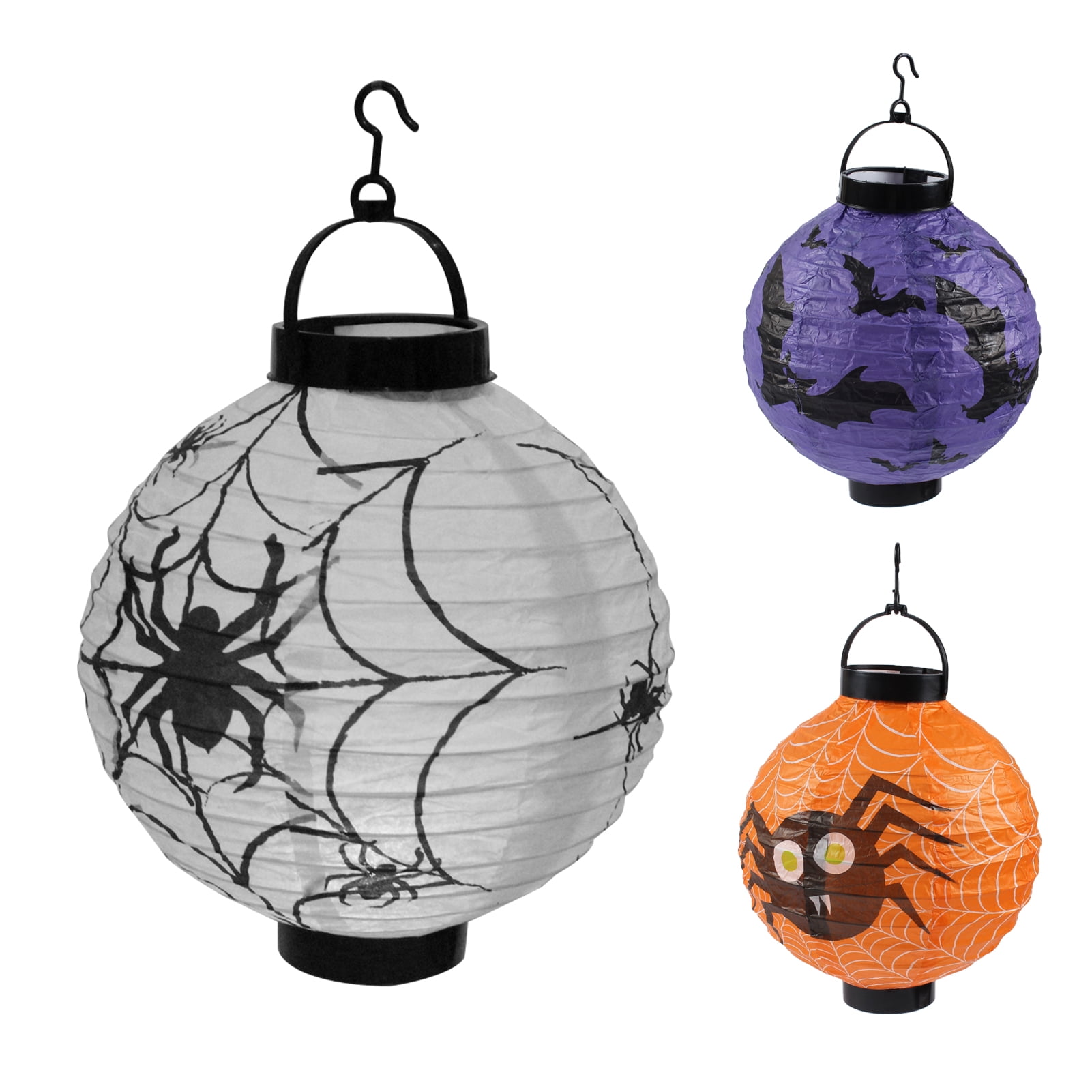 Limei Halloween Paper Lanterns Hanging Paper Lanterns with Handle ...