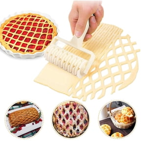 Talisman Designs 10-Inch Round Plastic Dough Pie Top Cutter, Pie Crust ...