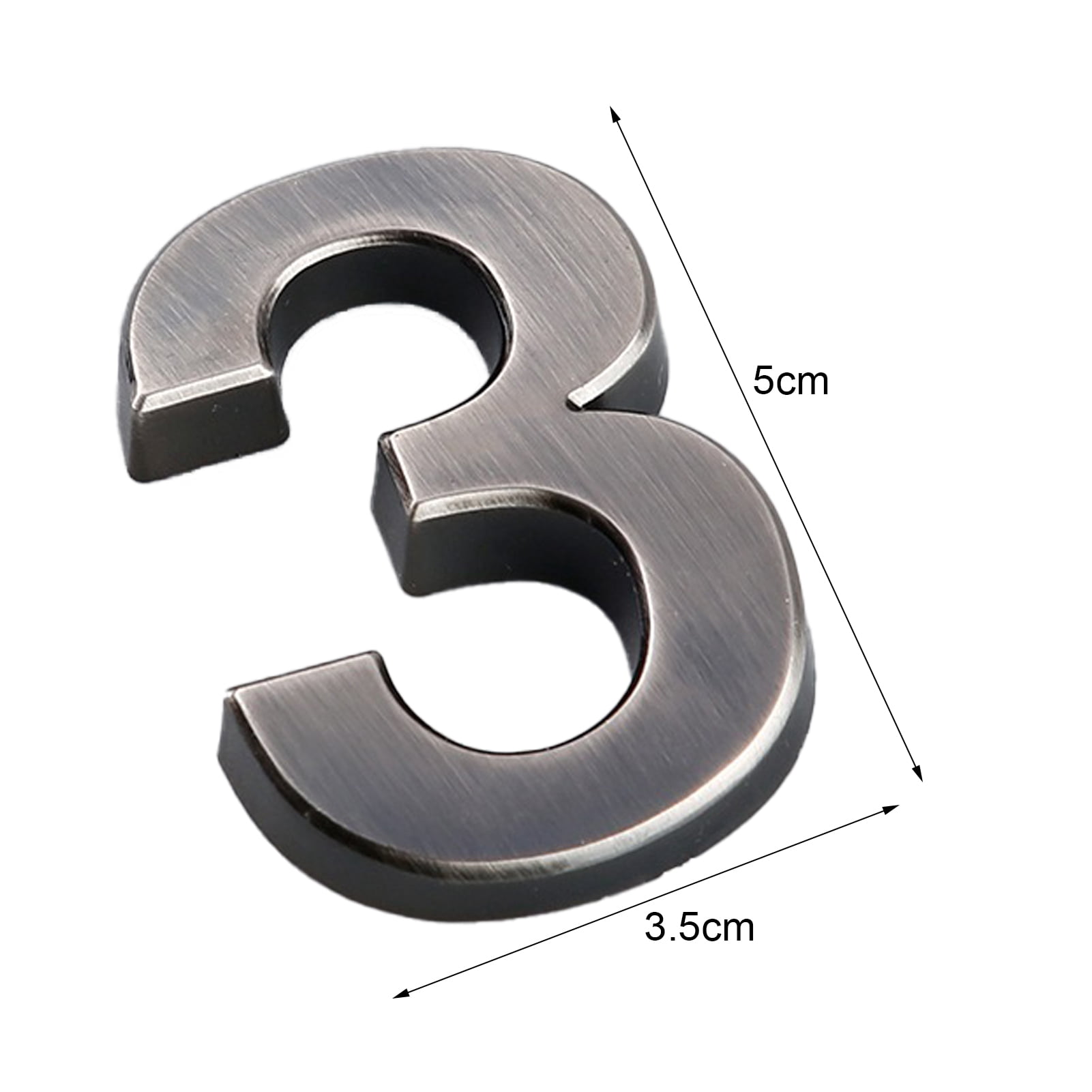 Limei Number Plaques Self Adhesive 0-9 3D Numbers Door Plaques Anti ...