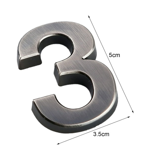 Limei Number Plaques Self Adhesive 0-9 3D Numbers Door Plaques Anti ...