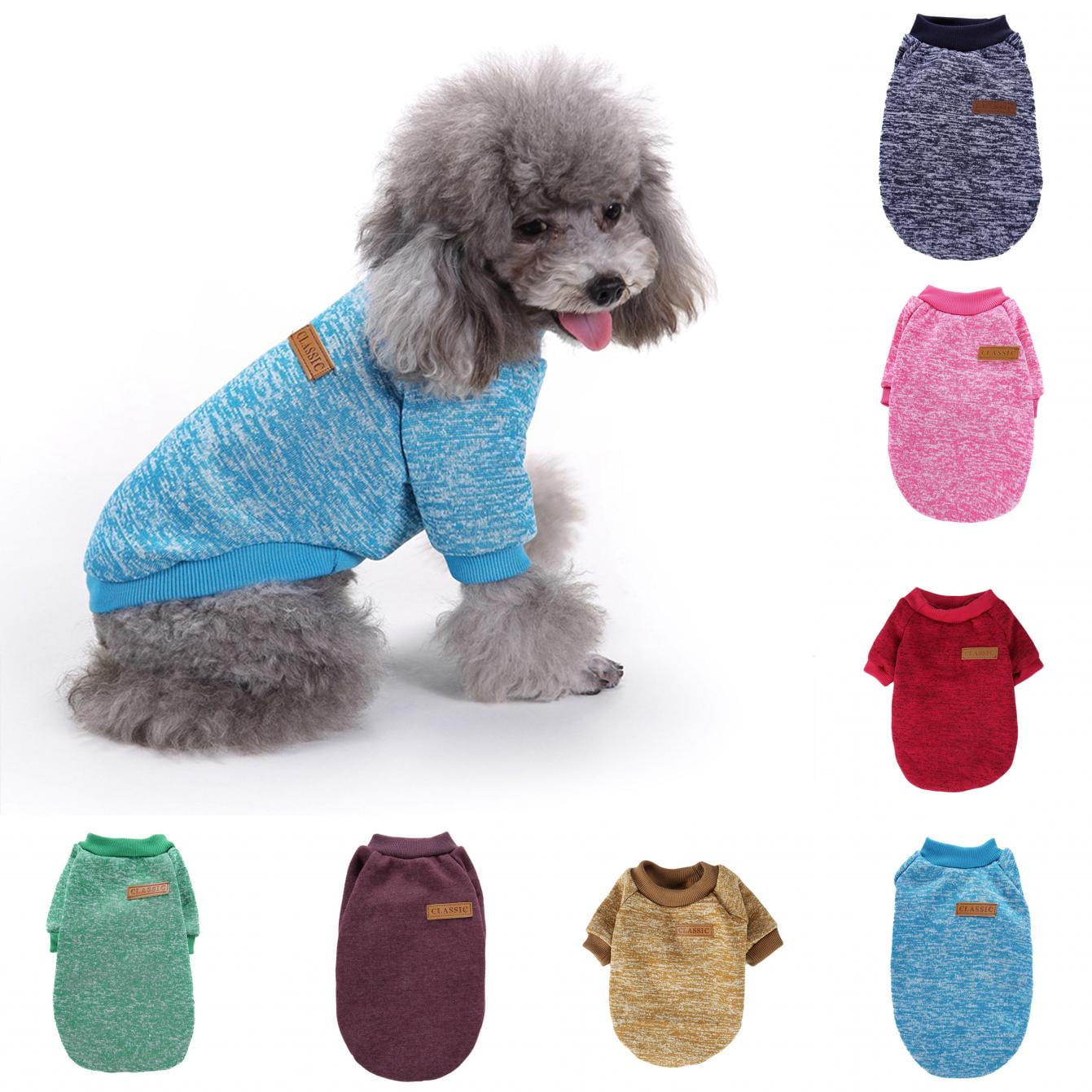 Limei Pet Dog Classic Sweater Woolen Yarn Coat Soft Thickening Warm Pup ...