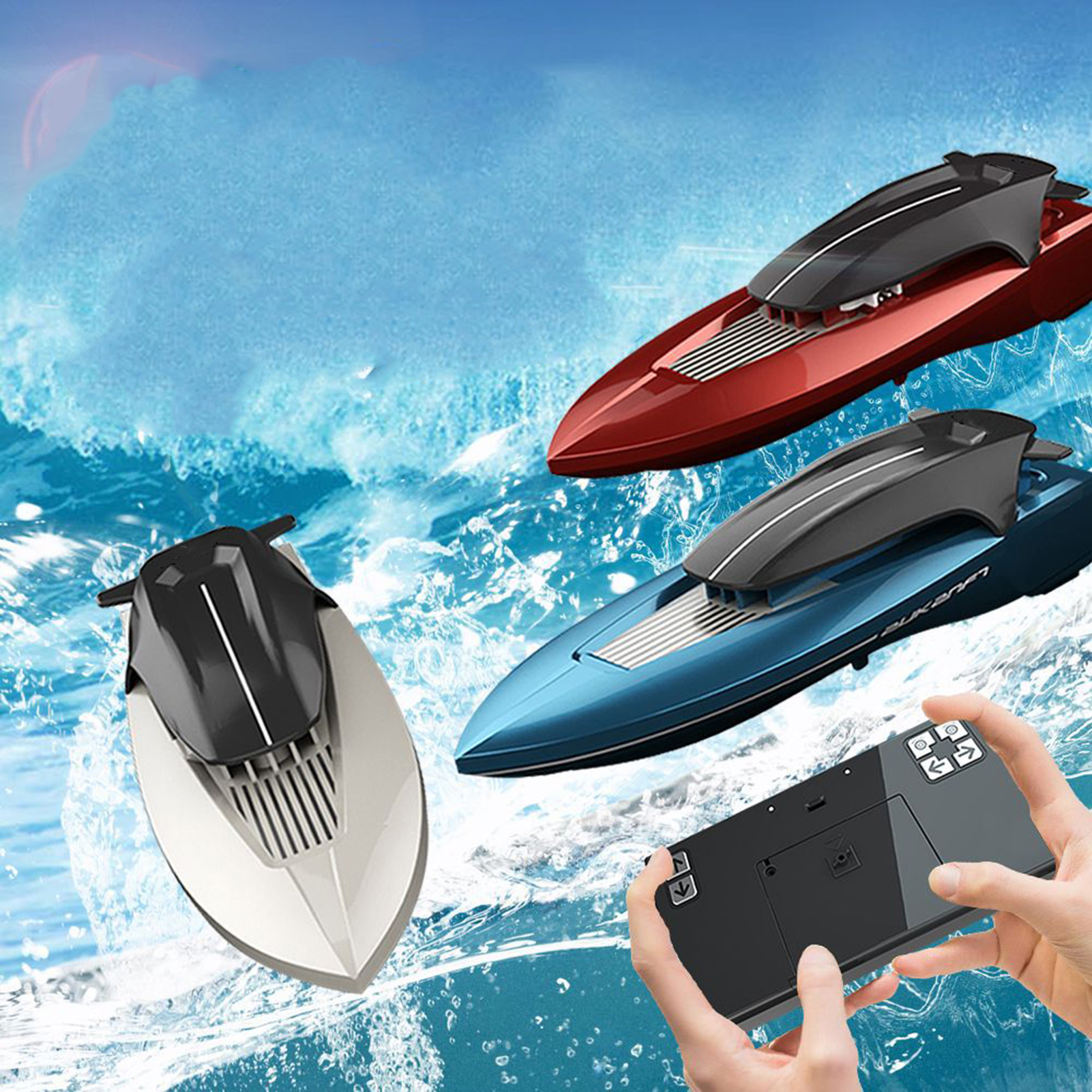 Limei RC Boat Remote Control Boats for Pools and Lakes, High Speed Mini ...