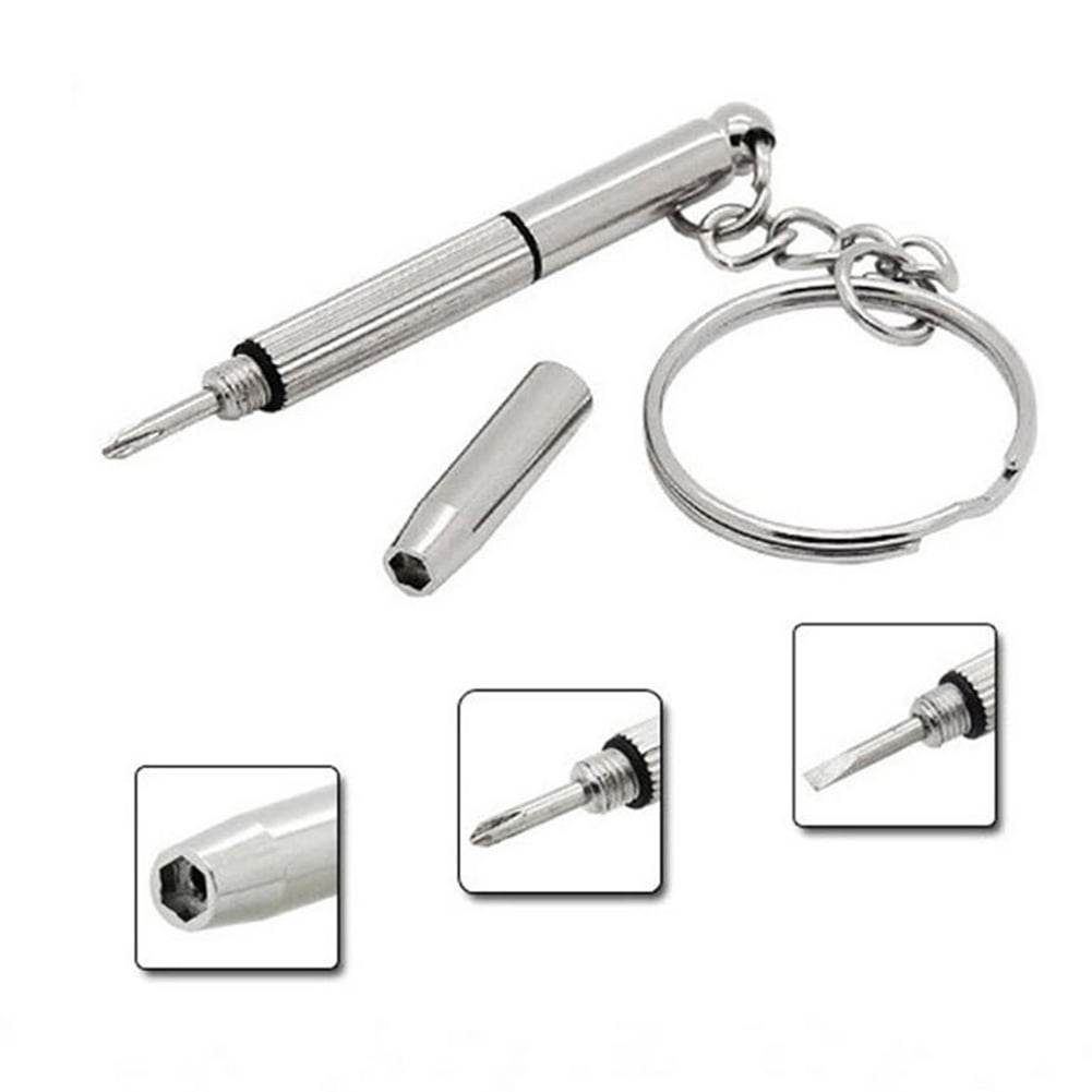 Limei Repair Tool 3 in 1 Mini Stainless Steel Screwdriver Keychain ...
