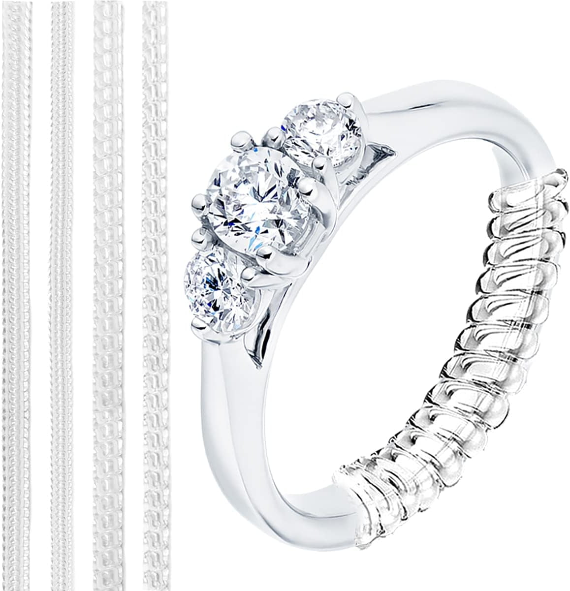 Limei Ring Size Adjuster for Loose Rings, Transparent Silicone Jewelry ...