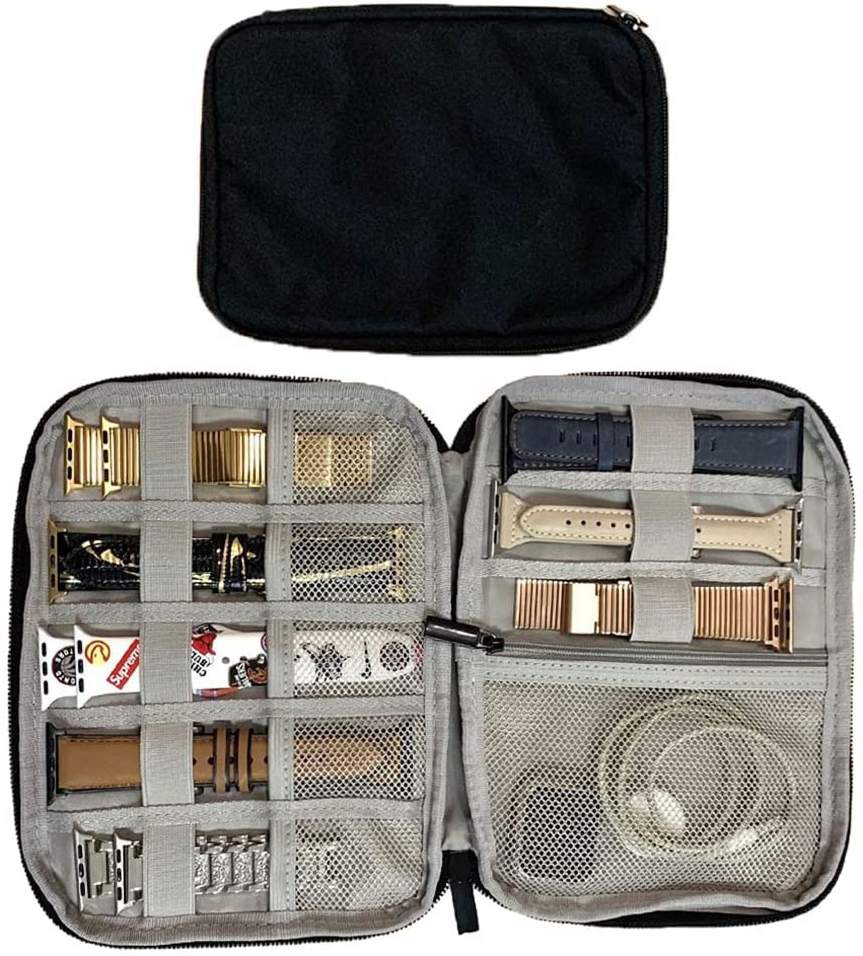 Limei Watch Band Organizer - Watch Straps Holder Carrying Case Storage ...