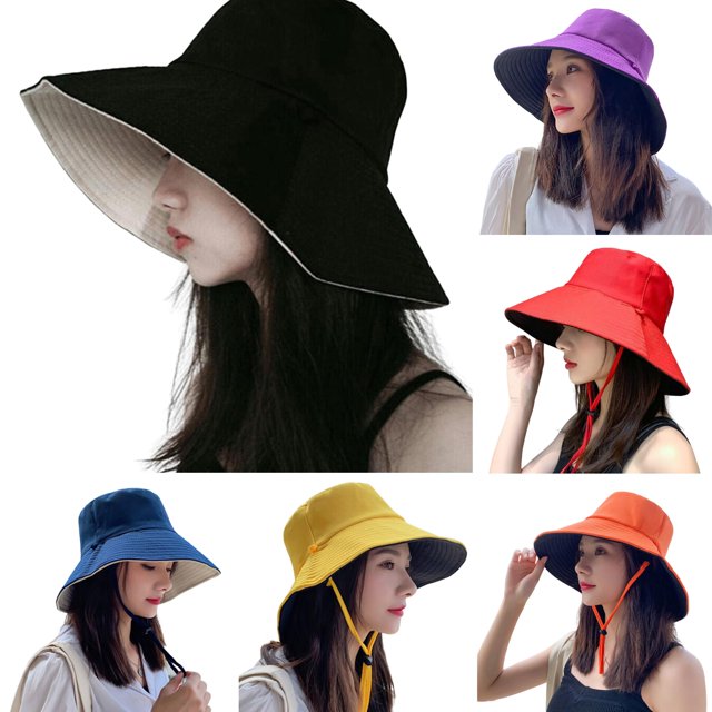 Limei Womens Large Bucket Hats UV Protection Sun Beach Hiking Hat ...