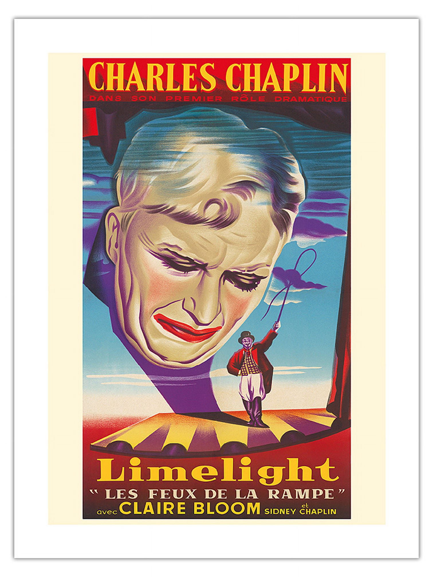 Limelight - Starring Charles Chaplin - Vintage Film Movie Poster c.1952 ...