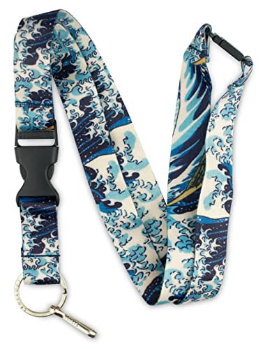 Limeloot Hokusai Breakaway Lanyard for Keys, ID Badge, Accessories | Cool Neck Lanyard for Men ...