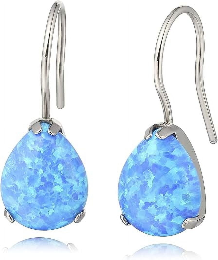 Limerencia Hypoallergenic Titanium Jewelry Water Drops Cubic Zirconia ...