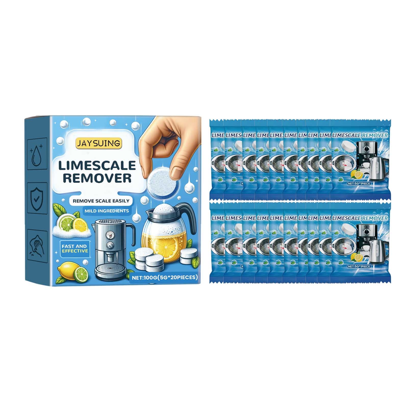 Limescale Cleaning Tablets Kettle Limescale Removal Tablets Lemon ...