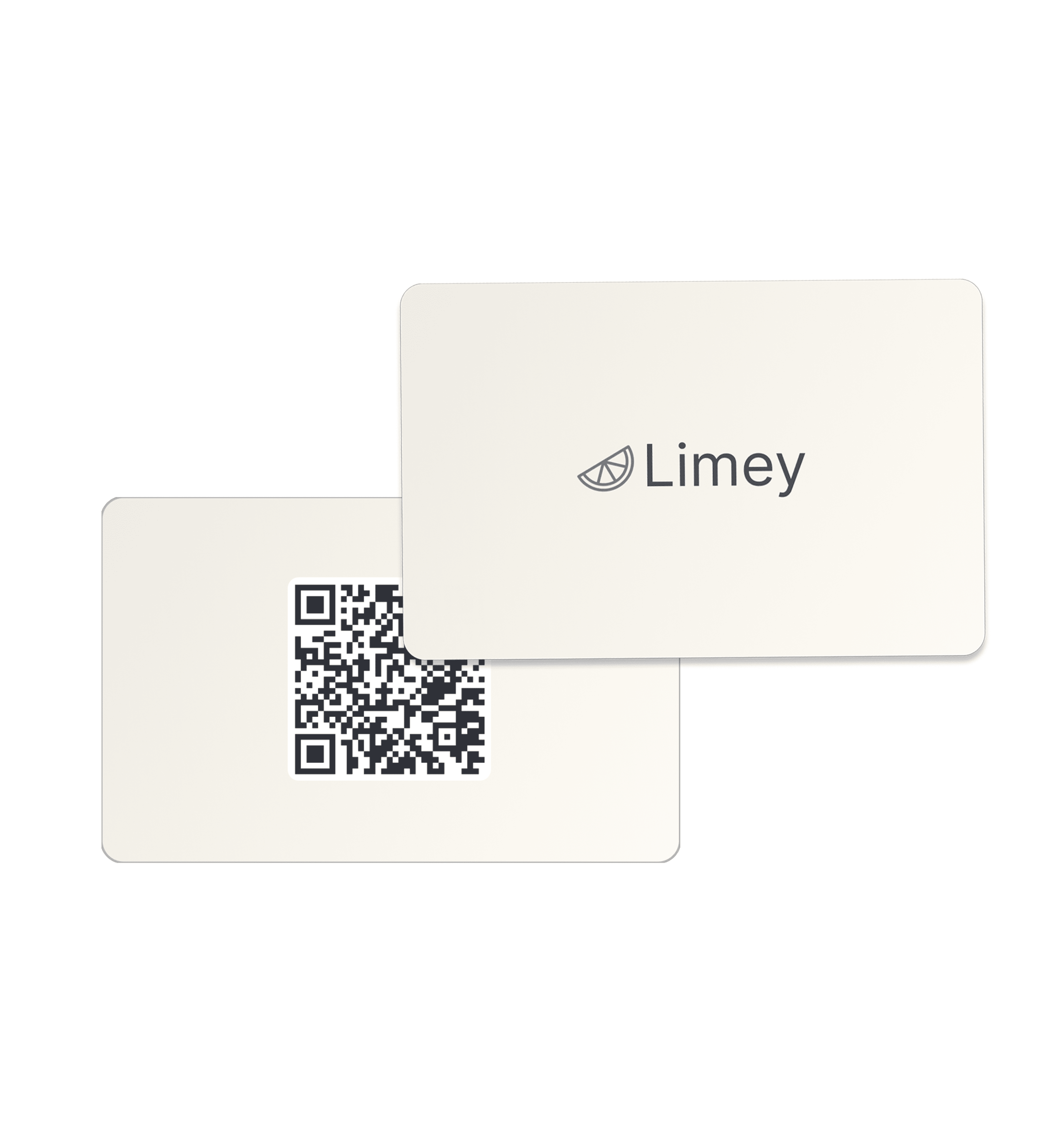 Limey Card - Digital Business Card - White Matte Finish | NFC + QR ...