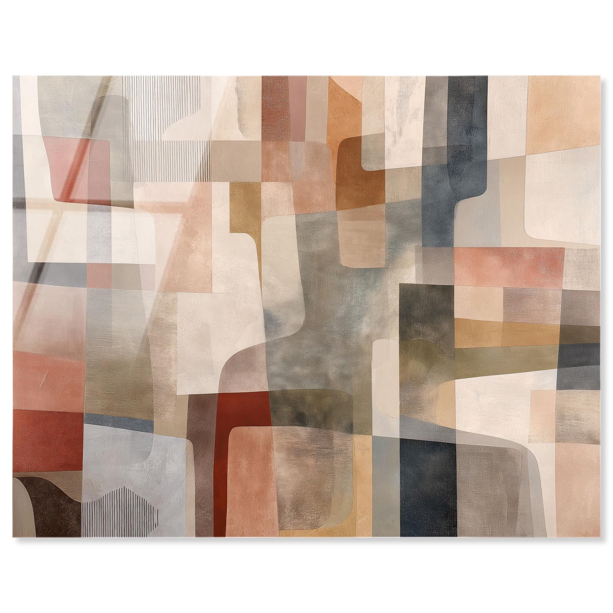 Liminal Shapes II Acrylic Print Midcentury Art by Art Remedy, Ready to ...