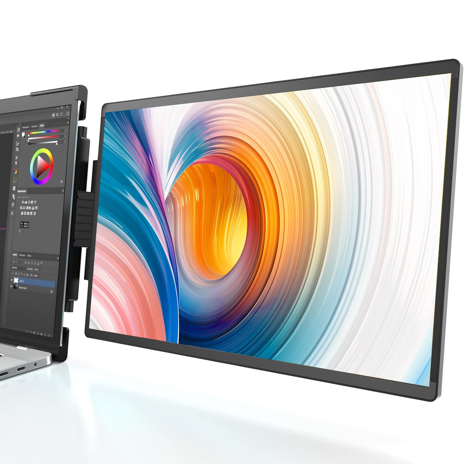 LIMINK Al Alloy Laptop Screen Extender for 13.3-16" Laptop, 14" FHD ...