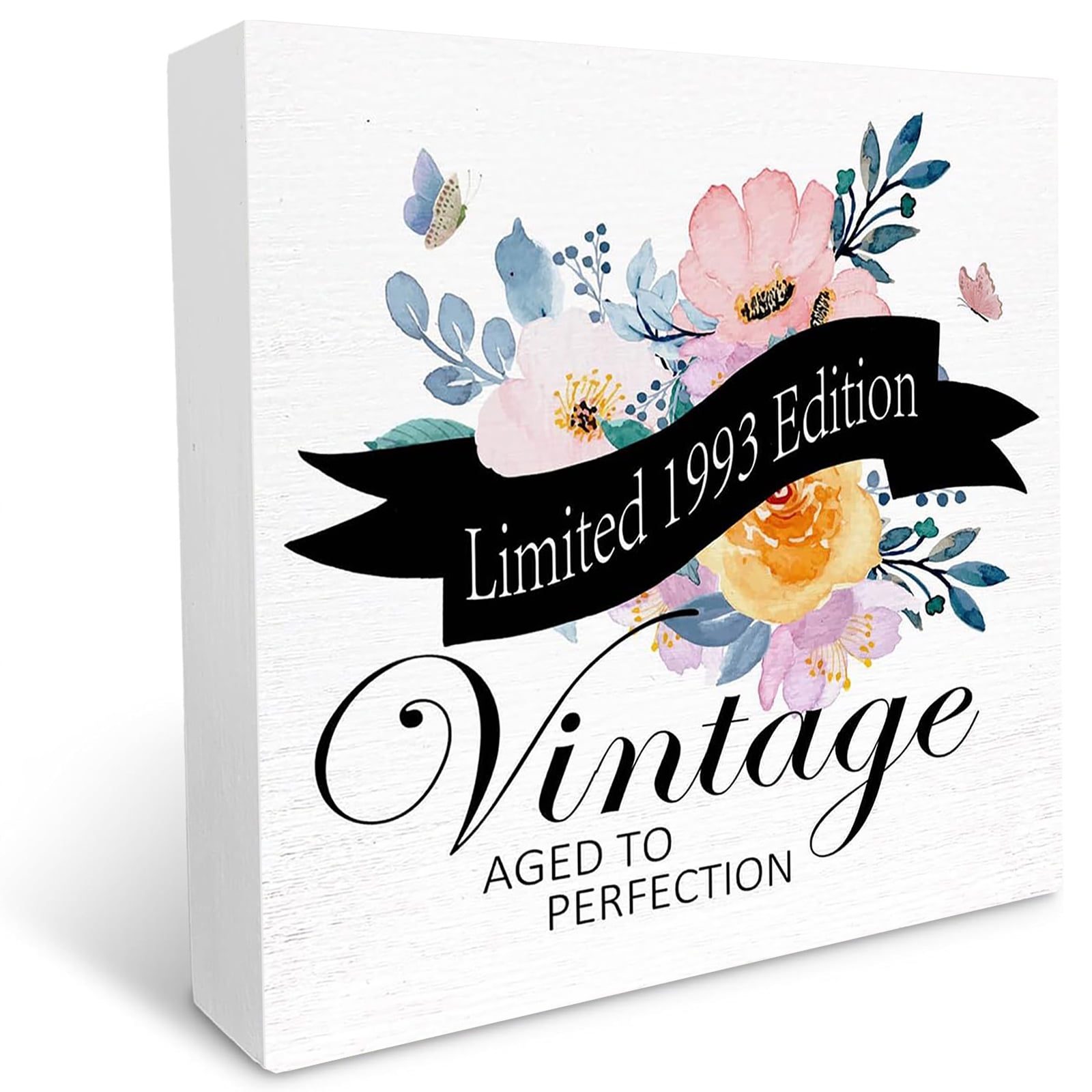 Limited 1993 Edition Vintage Age to Perfection Wooden Block Sign,30th ...