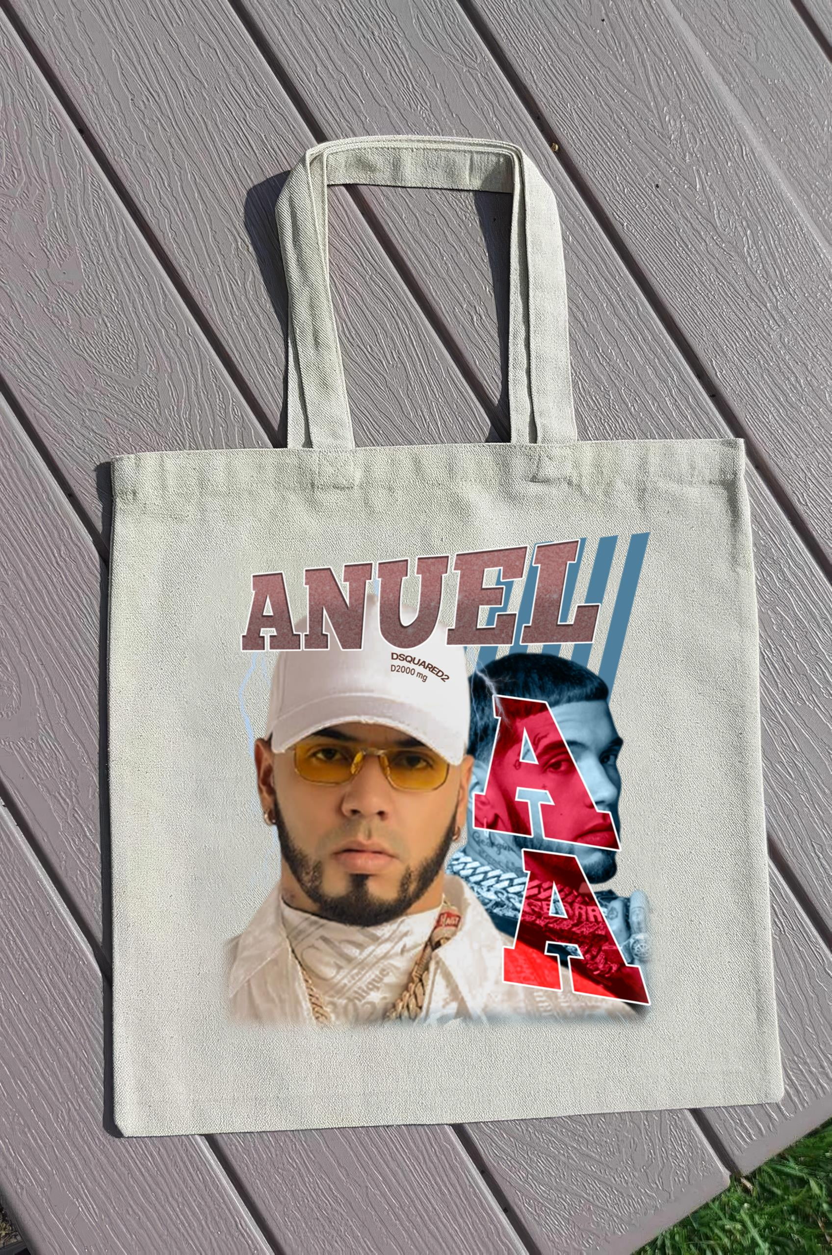 Limited Anuel AA 90s Vintage Bootleg Style Rap Tote Bag, Anuel AA ...