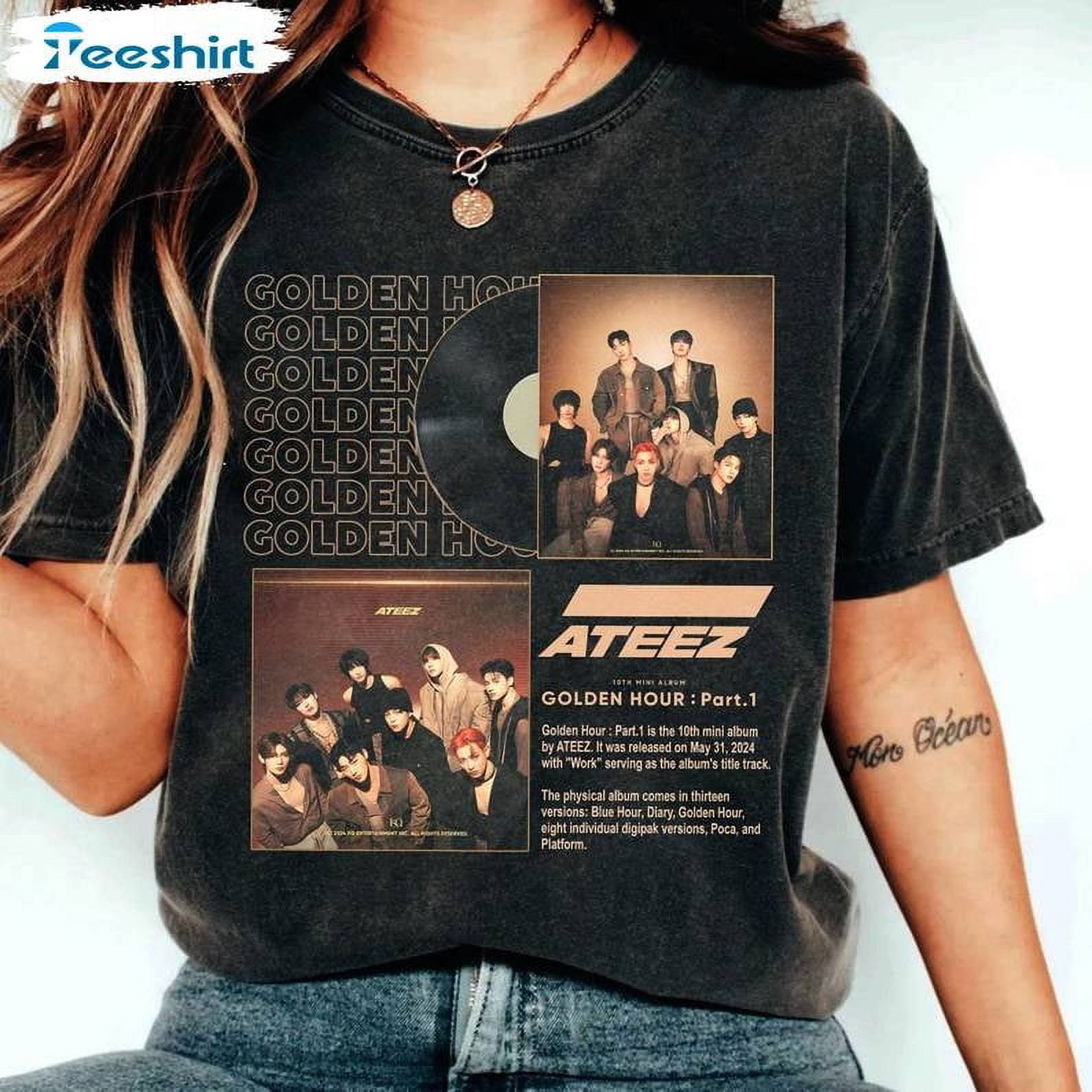 Limited Ateez World Tour Shirt , Golden Hour Part 1 Album Sweatshirt ...