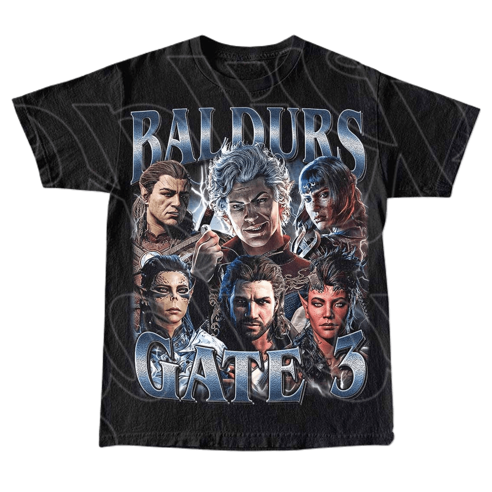 Limited Baldurs Gate 3 Vintage T-Shirt, Gift For Woman and Man Unisex T ...