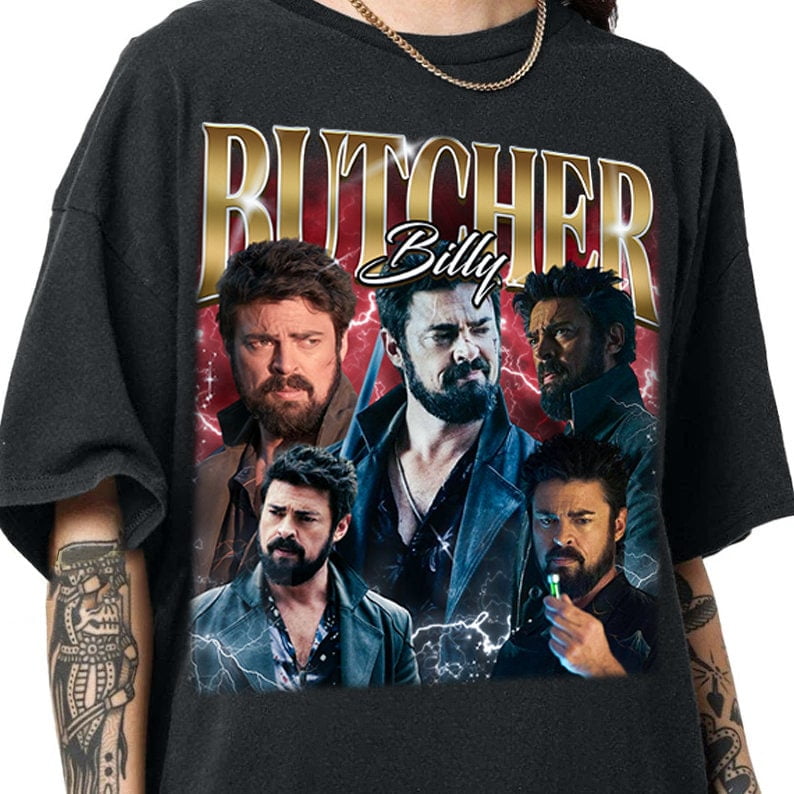 Limited Billy Butcher Vintage T-Shirt, BILLY BUTCHER Unisex T-Shirt ...
