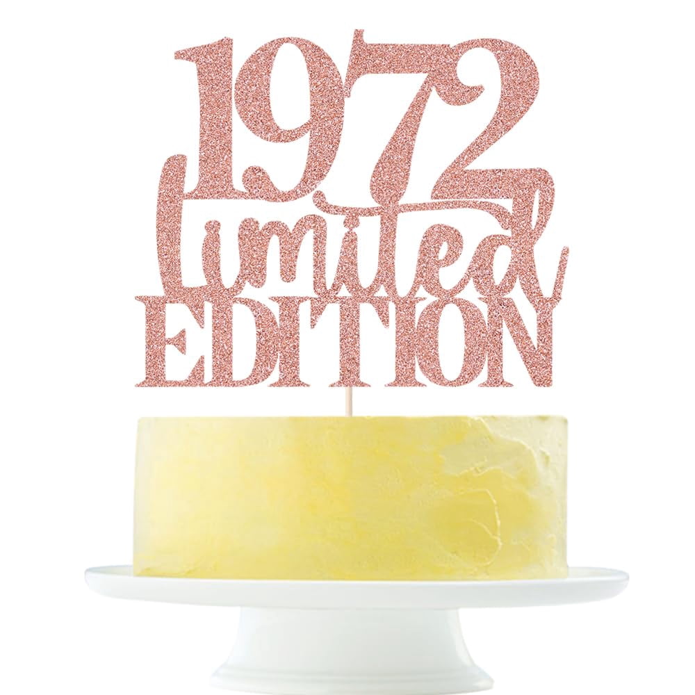 Limited EDITION 1972 PresNok cake topper 53th birthday happy birthday ...