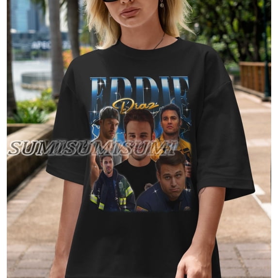 Limited Eddie Diaz T-Shirt Eddie Diaz Fan Tees Eddie Diaz Homage Tshirt ...