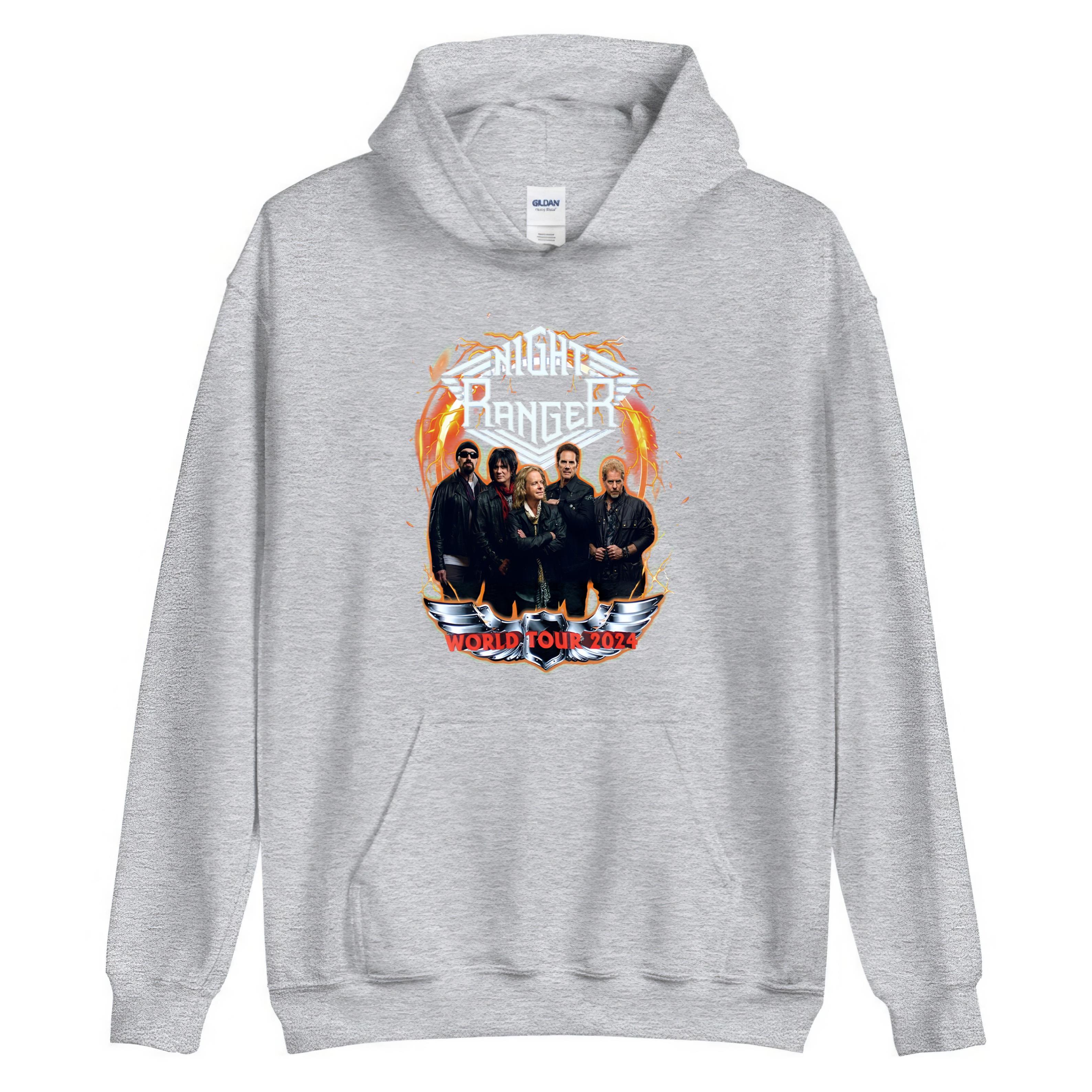 Limited Edition 2024 World Tour Rock Night Ranger Black Cotton hoodie Gift For Fan PP493-TH39932 ...