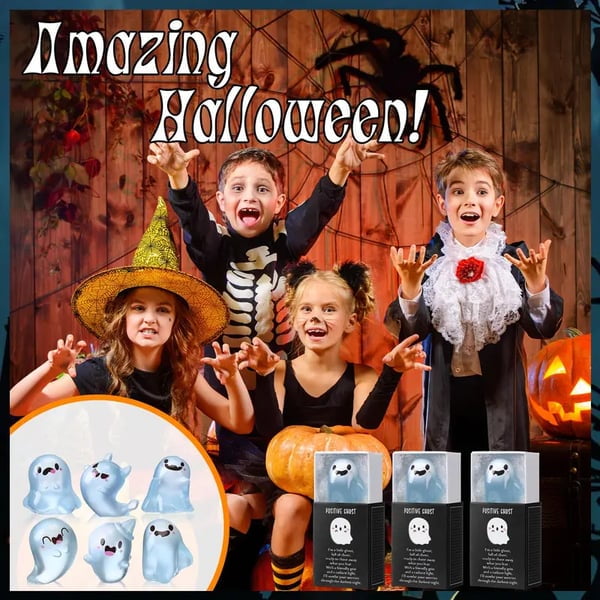 Limited Edition 2025 Mystery Glow-in-the-Dark Ghost Blind Box – Halloween Mini Ghost Figurines ...