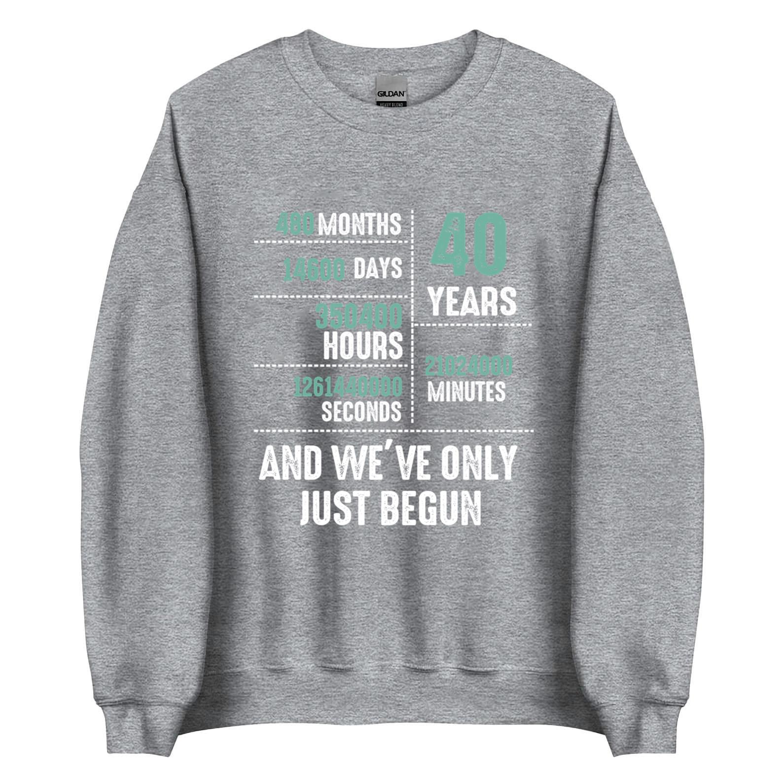 Limited Edition 40 Years Just Beginning Limited Edition sweatshirt ...