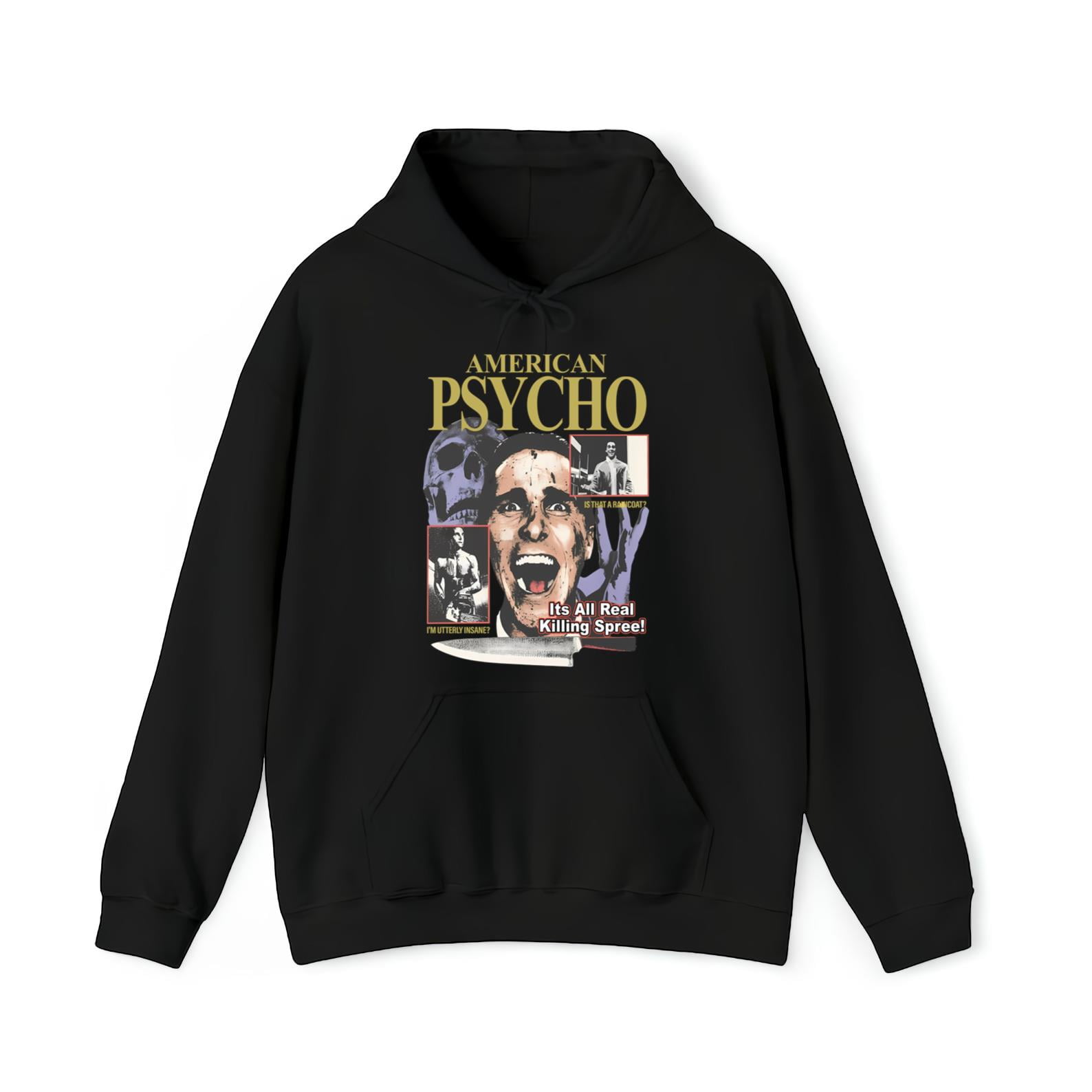 Limited Edition American Psycho Graphic hoodie, Retro Horror Movie ...