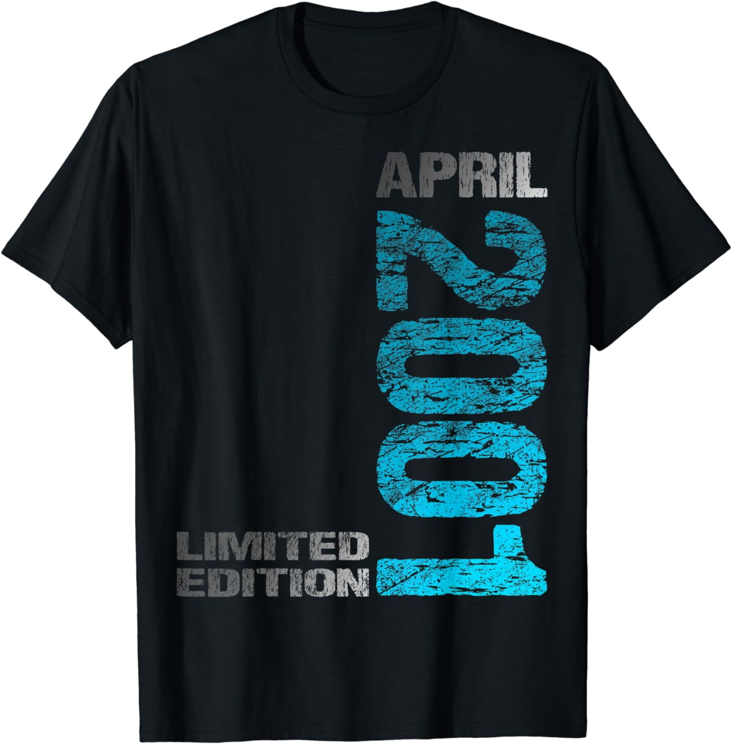 Limited Edition April 2001 22th Birthday Born 2001 T Shirt
