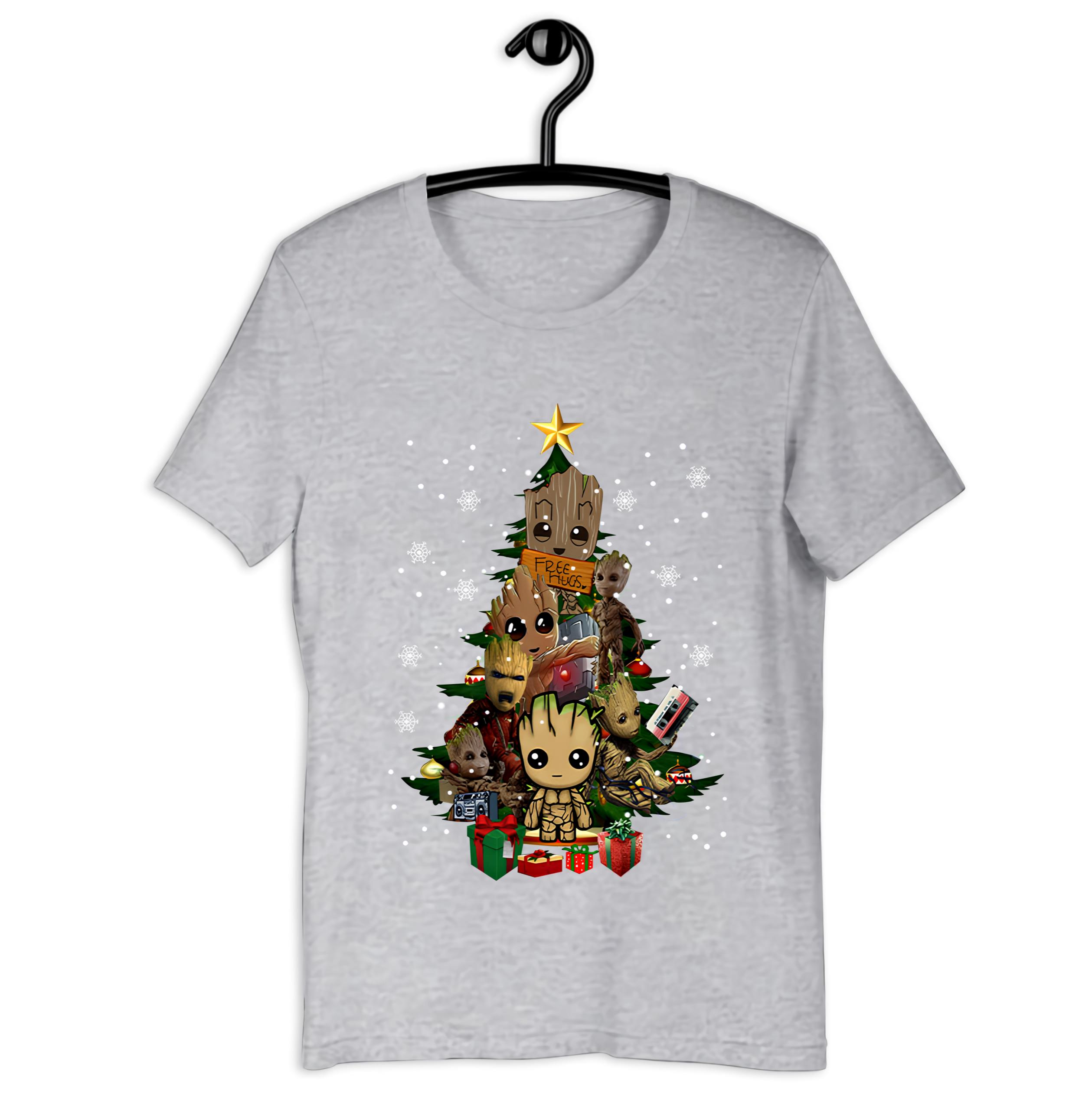 Limited Edition Baby Groot Guardians Of The Galaxy Christmas Tree shirt ...