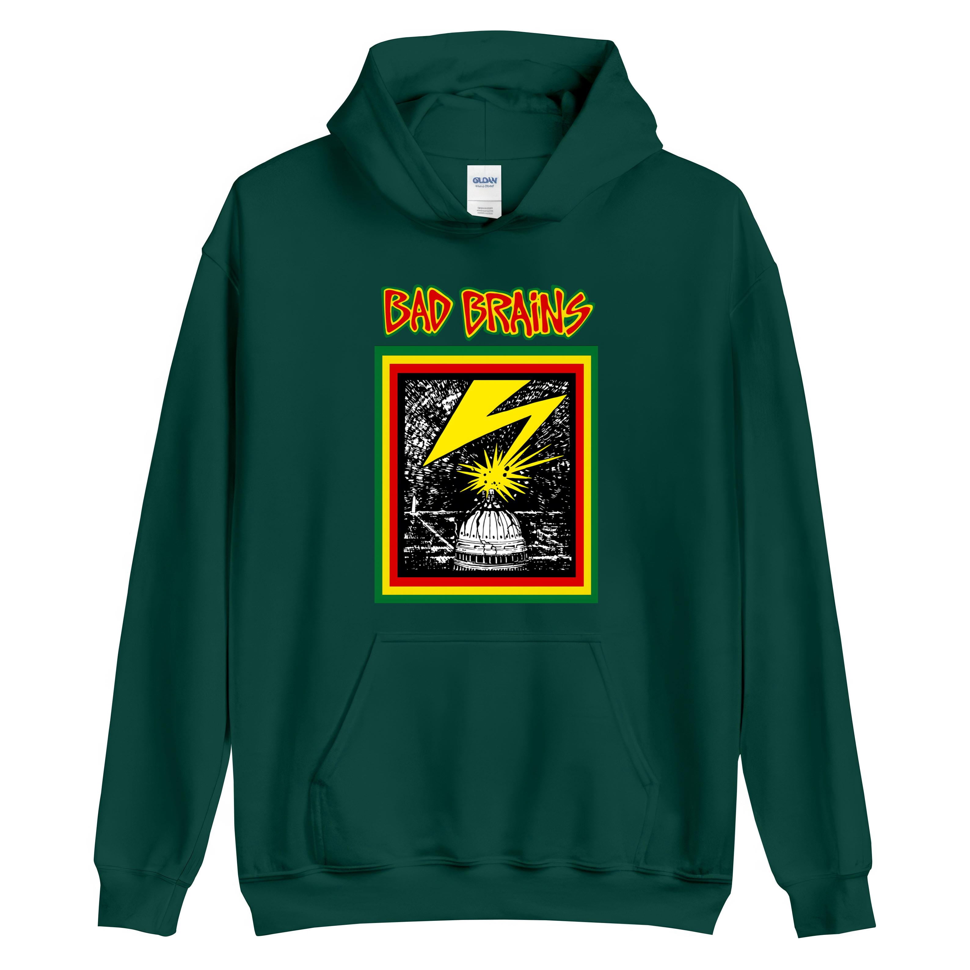 Limited Edition Bad Brains Capitol Cotton hoodie-TH39821 - Walmart.com