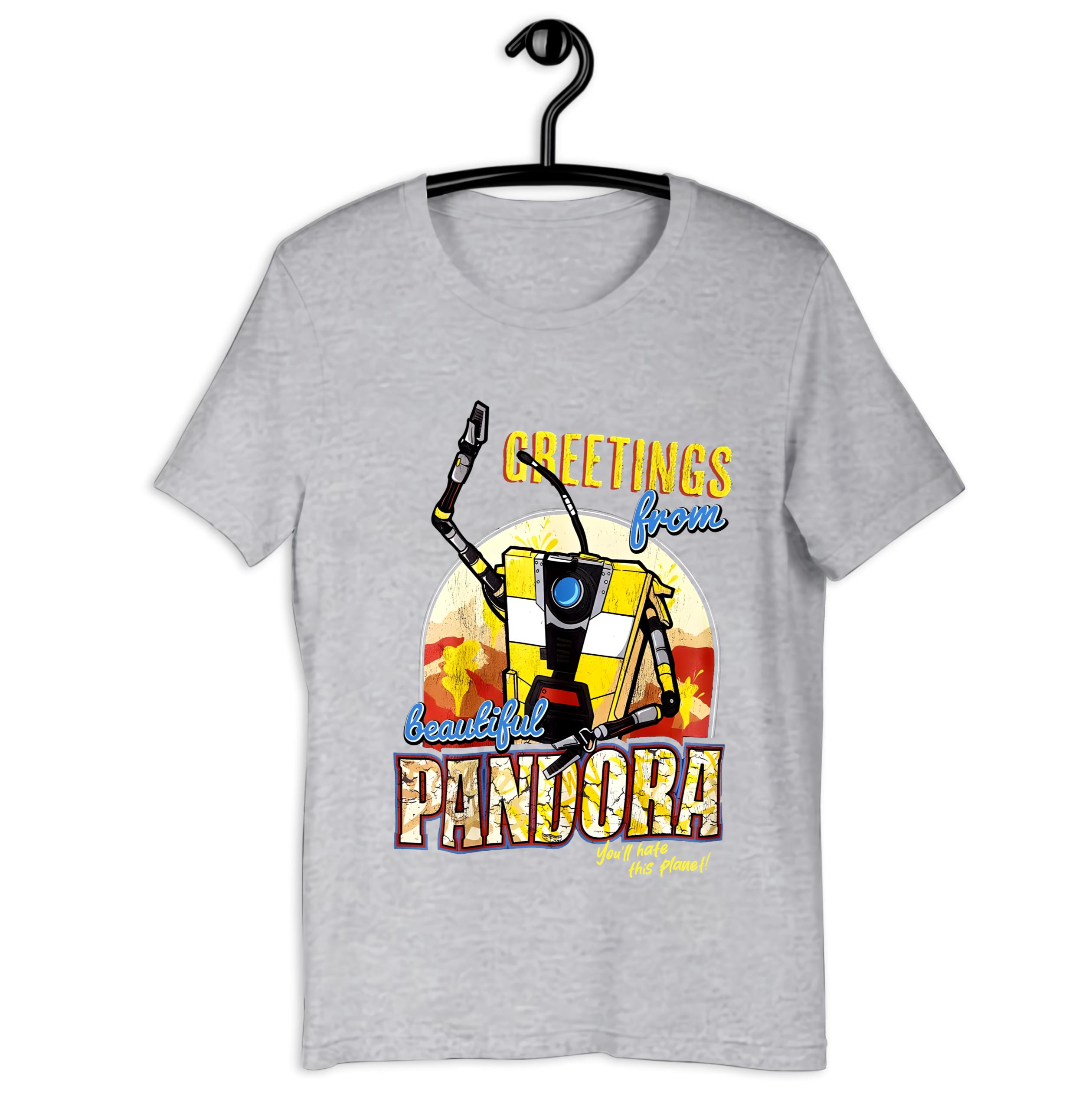 Limited Edition Borderlands Claptrap Greetings From Pandora shirt ...