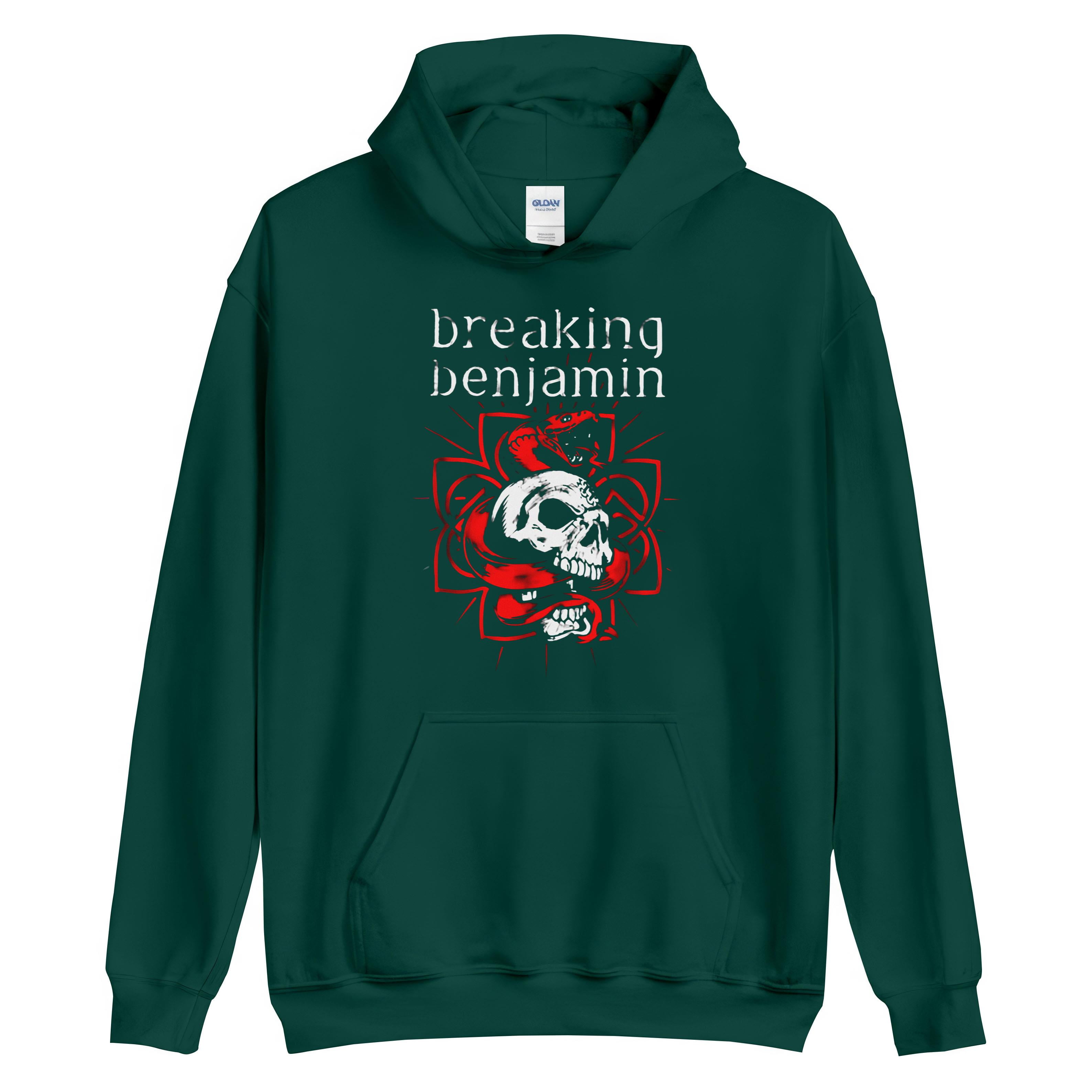Limited Edition Breaking Benjamin hoodie, Breaking Benjamin Band Logo ...