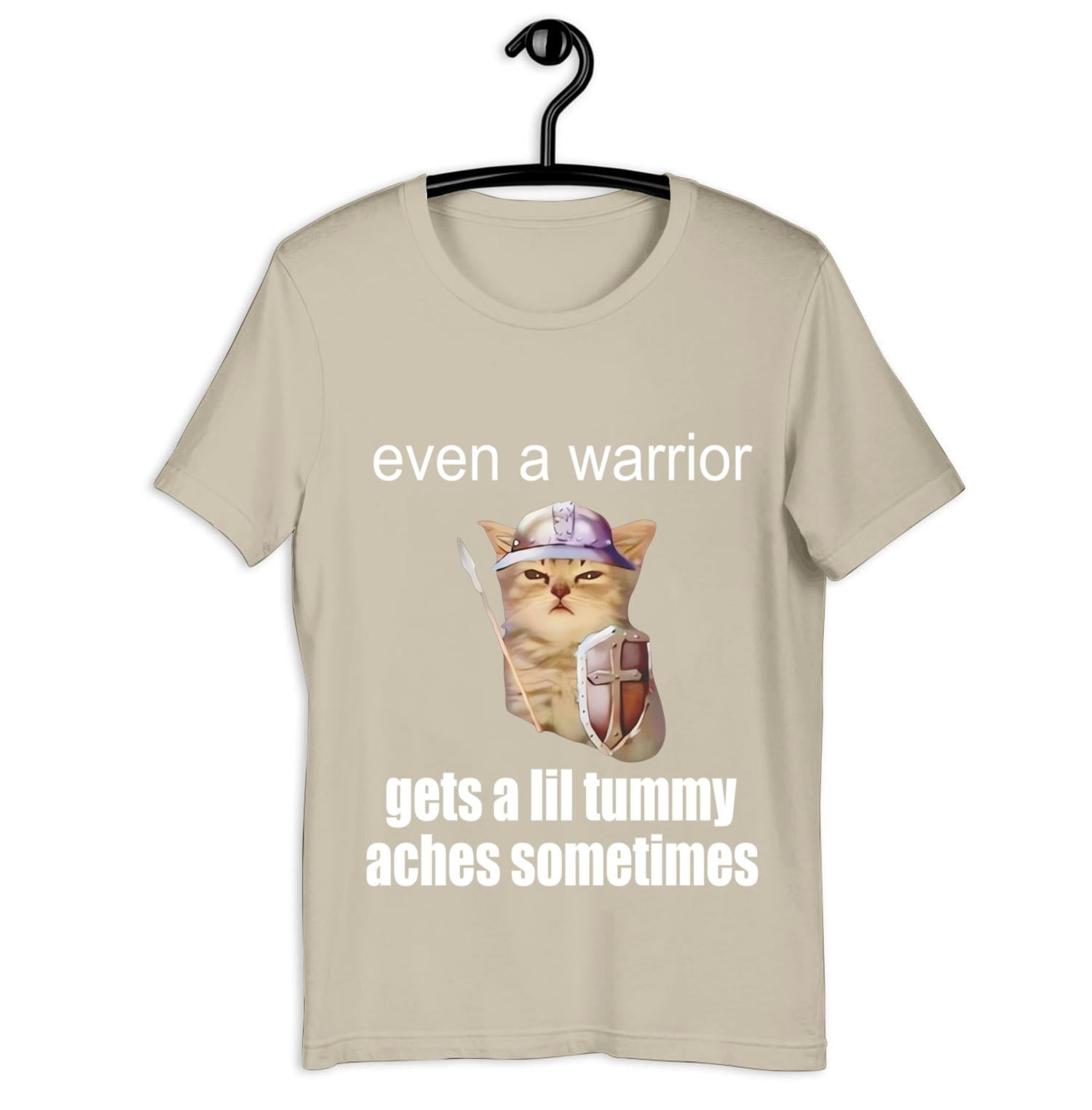 Limited Edition Cat Even A Warrior Gets A Lil Tummy Aches Sometimes Bag ...