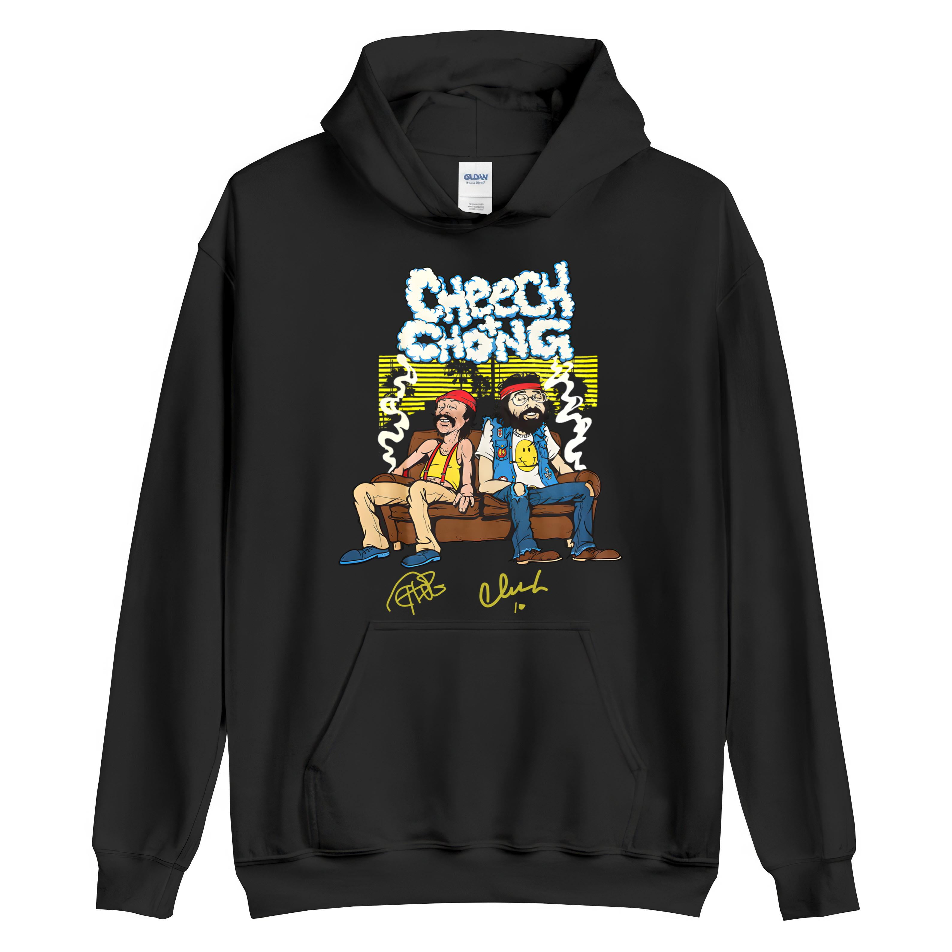 Limited Edition Cheech And Chong Caricature Signature T Shirt-TH33421 ...