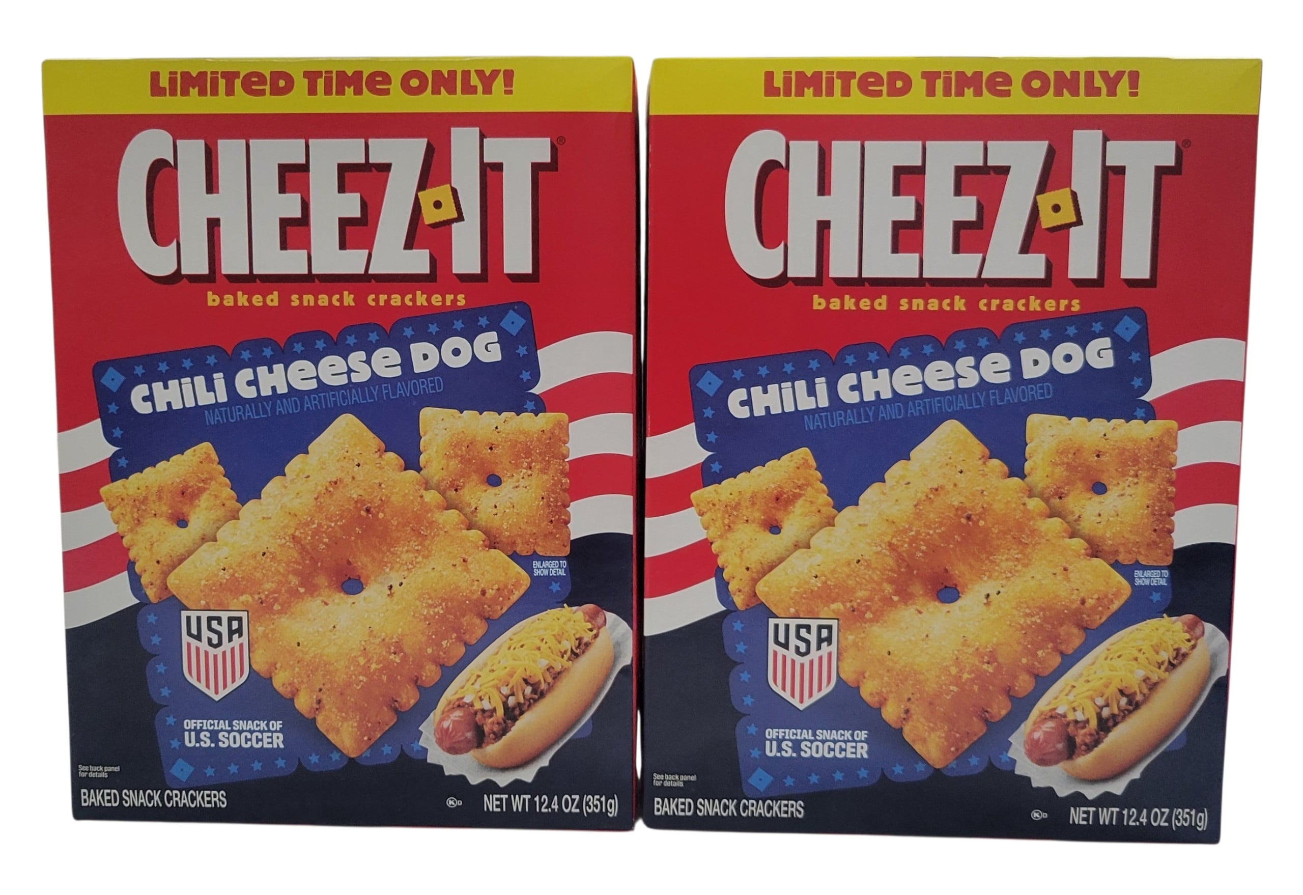 Limited Edition Cheez-It Baked Snack Crackers Chili Cheese Dog, 12.4 oz ...